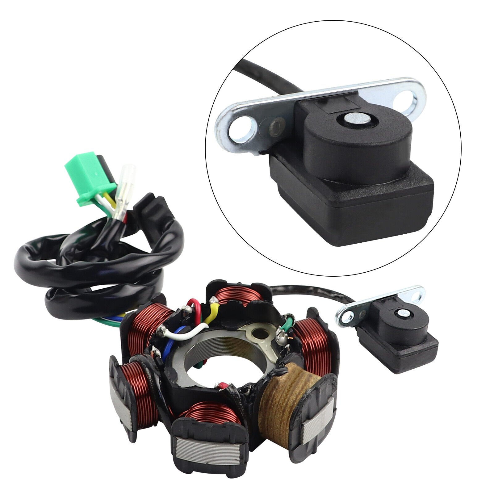 Magnetou, stator aprindere scuter 50cc - 150cc, Atv 110cc, 6 bobine, 5 ...