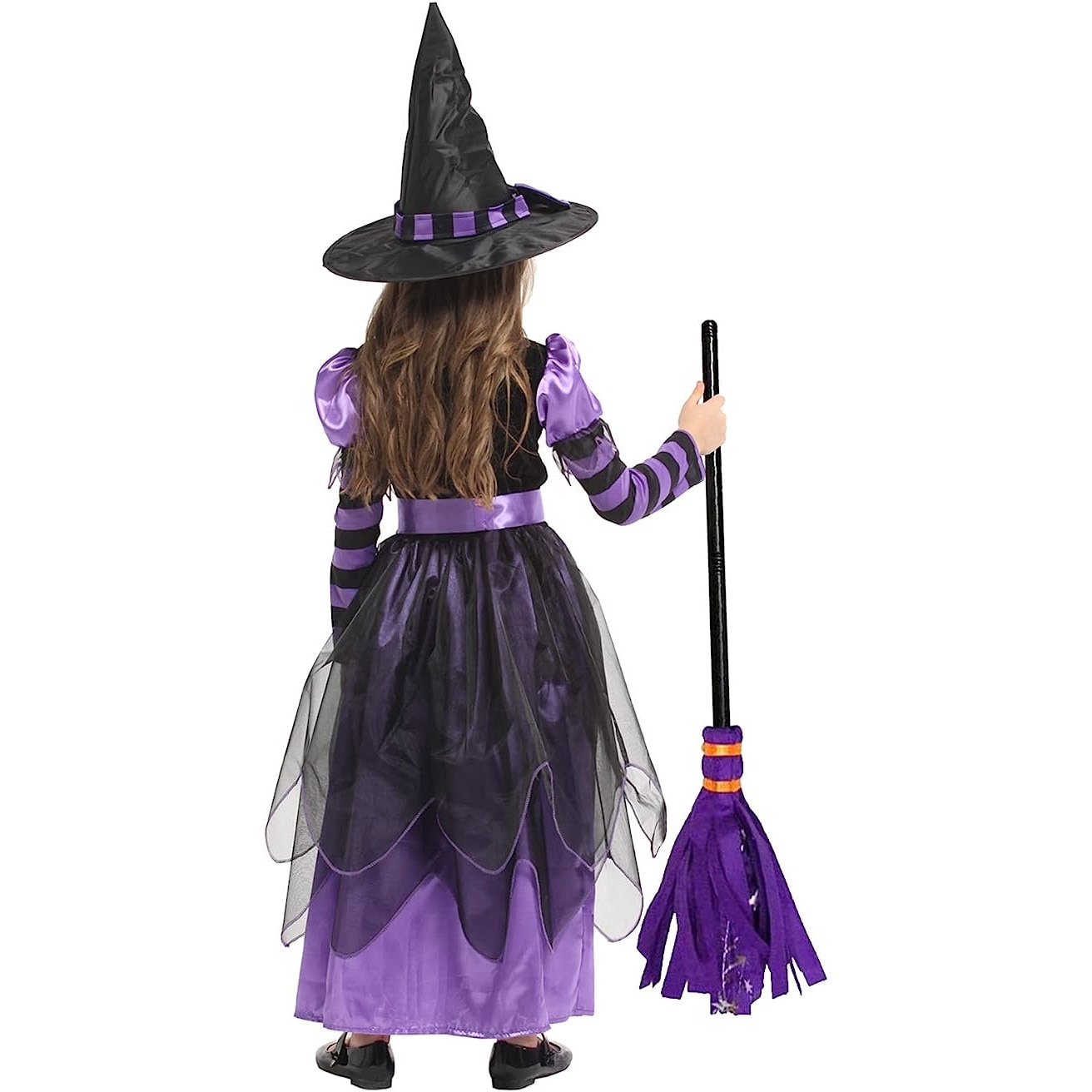 Costum de Vrajitoare de Halloween pentru Fete cu Palarie, Matura si ...