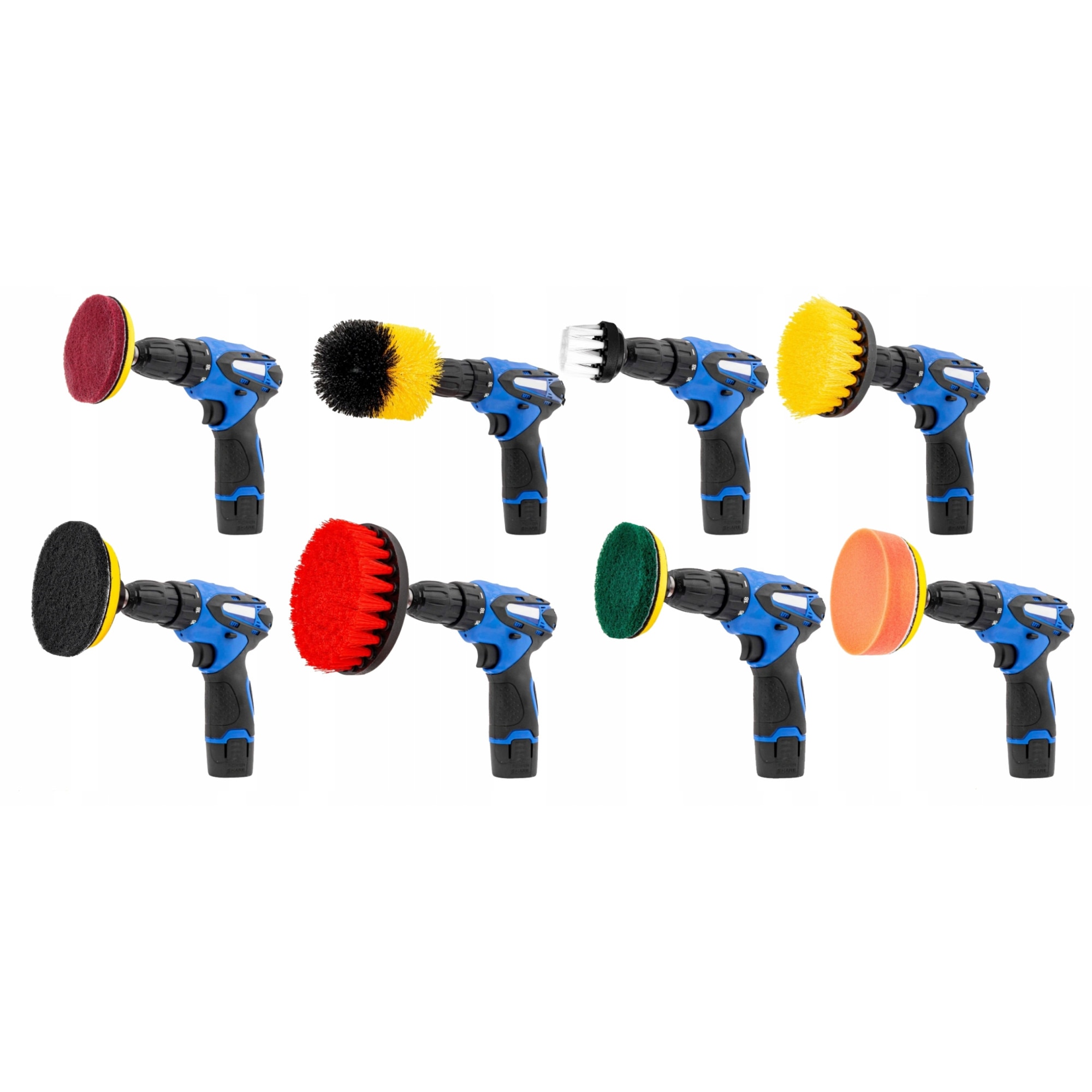 Set 22 elemente de curatare, perii si discuri cu adaptor la ...