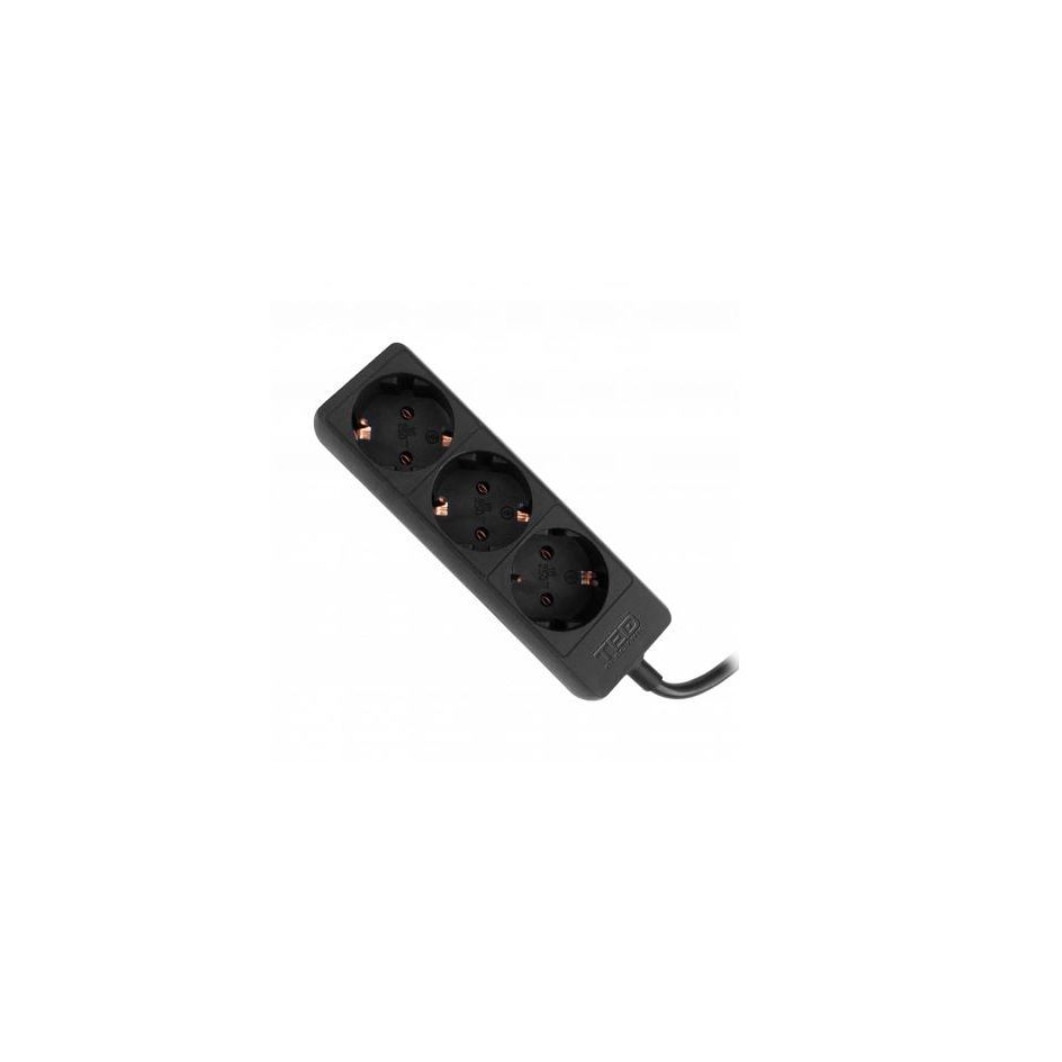 Prelungitor 5 metri 3 prize schuko cablu 3x1,5mm NEGRU TED001856 - eMAG.ro