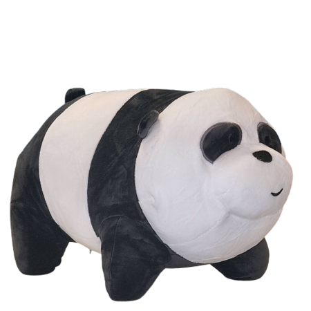 Urs panda de plus, 35 cm, Alb/Negru - eMAG.ro