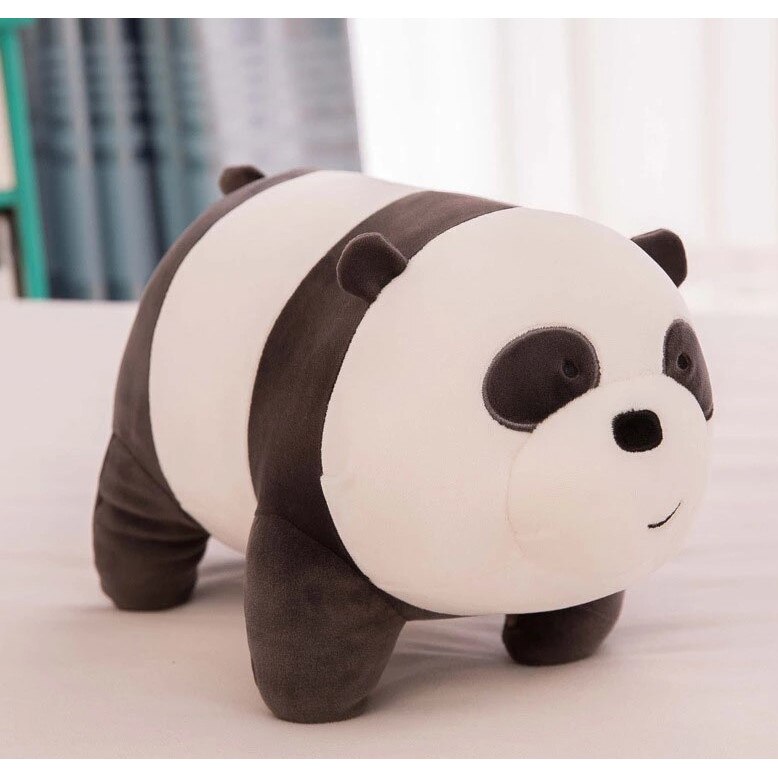 Urs panda de plus, 35 cm, Alb/Negru - eMAG.ro