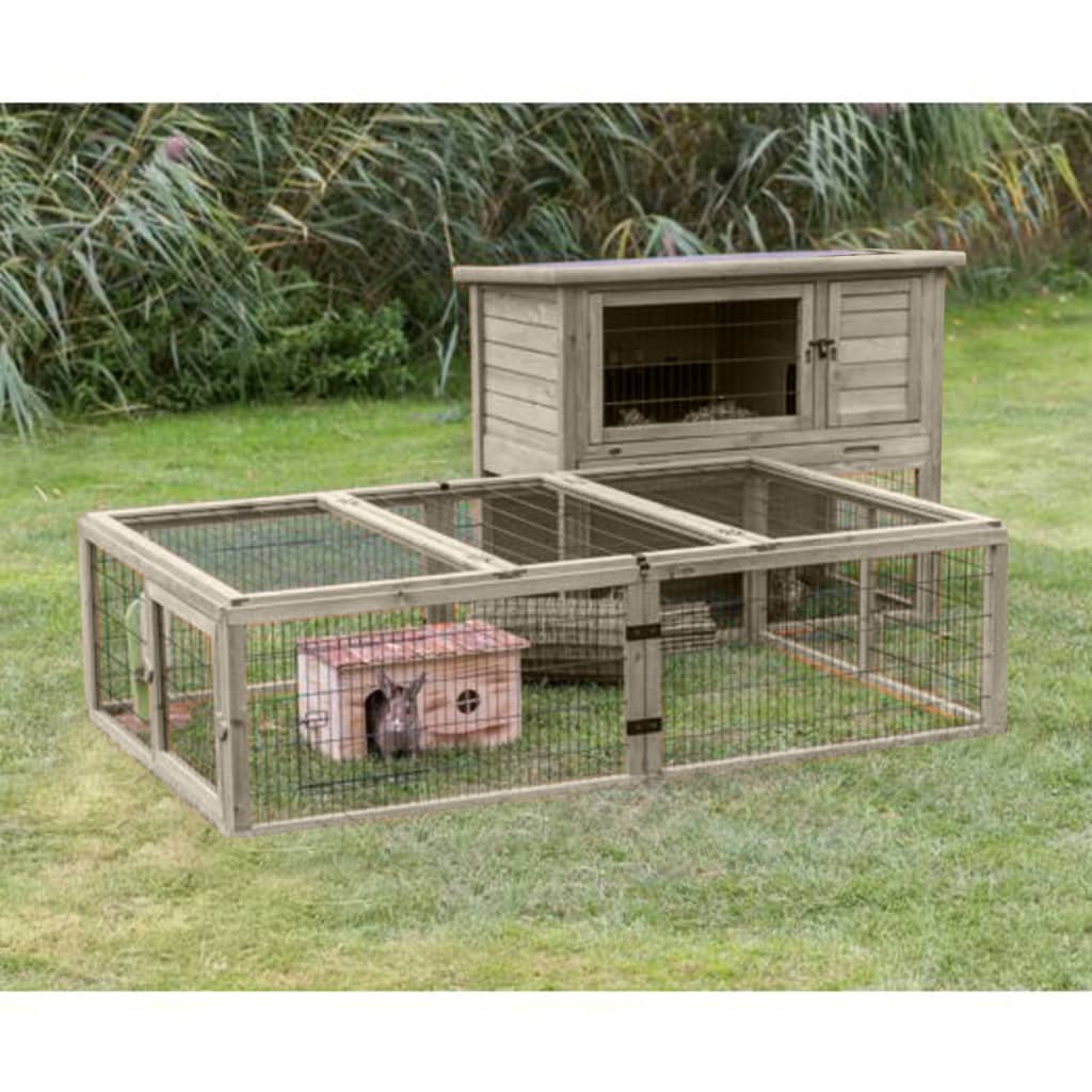 Cusca de exterior pentru animale mici TRIXIE, 116x97x63 cm, gri-verde ...