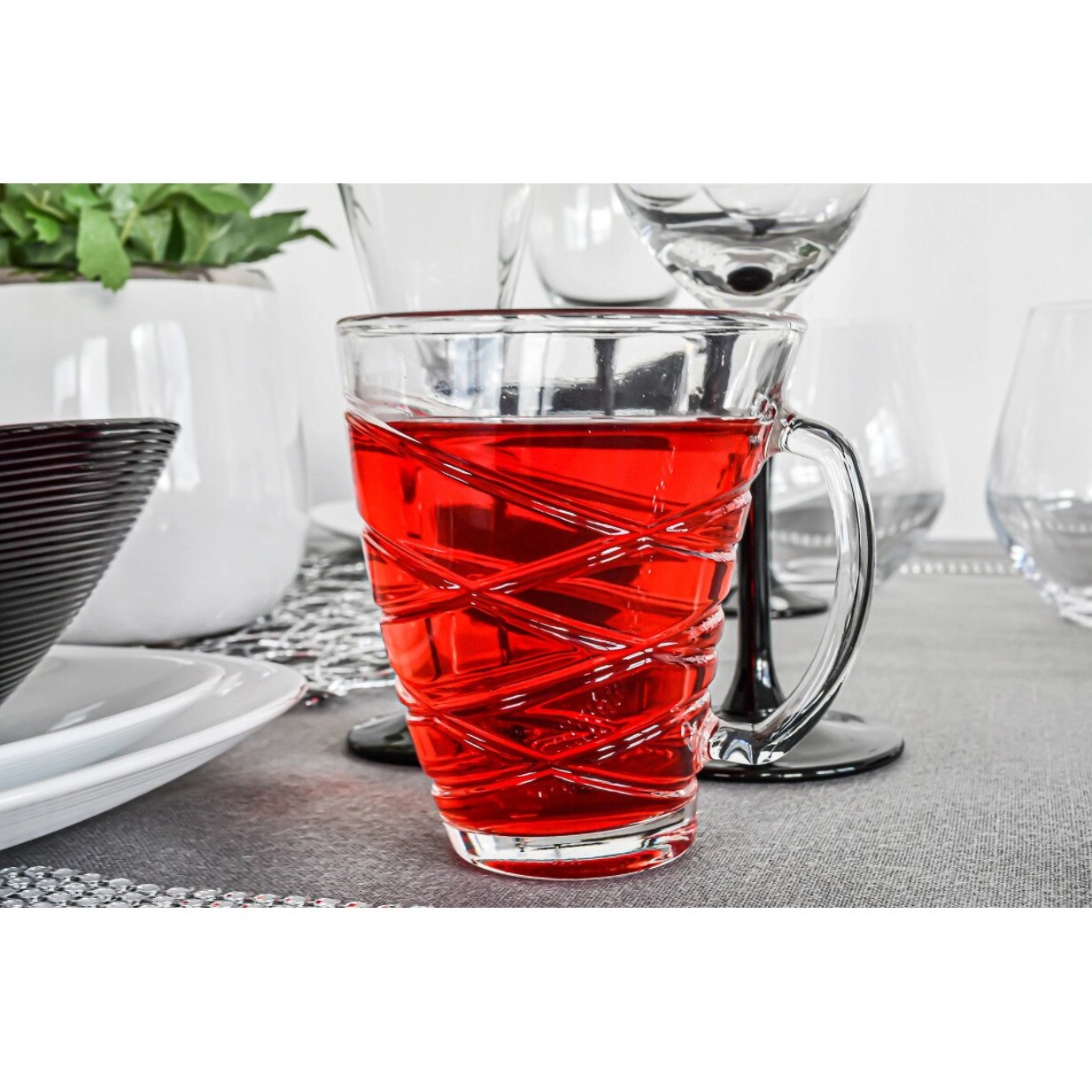 Cana de cafea, Elanor, Luminarc, Sticla, 250 ml, Transparent - eMAG.ro
