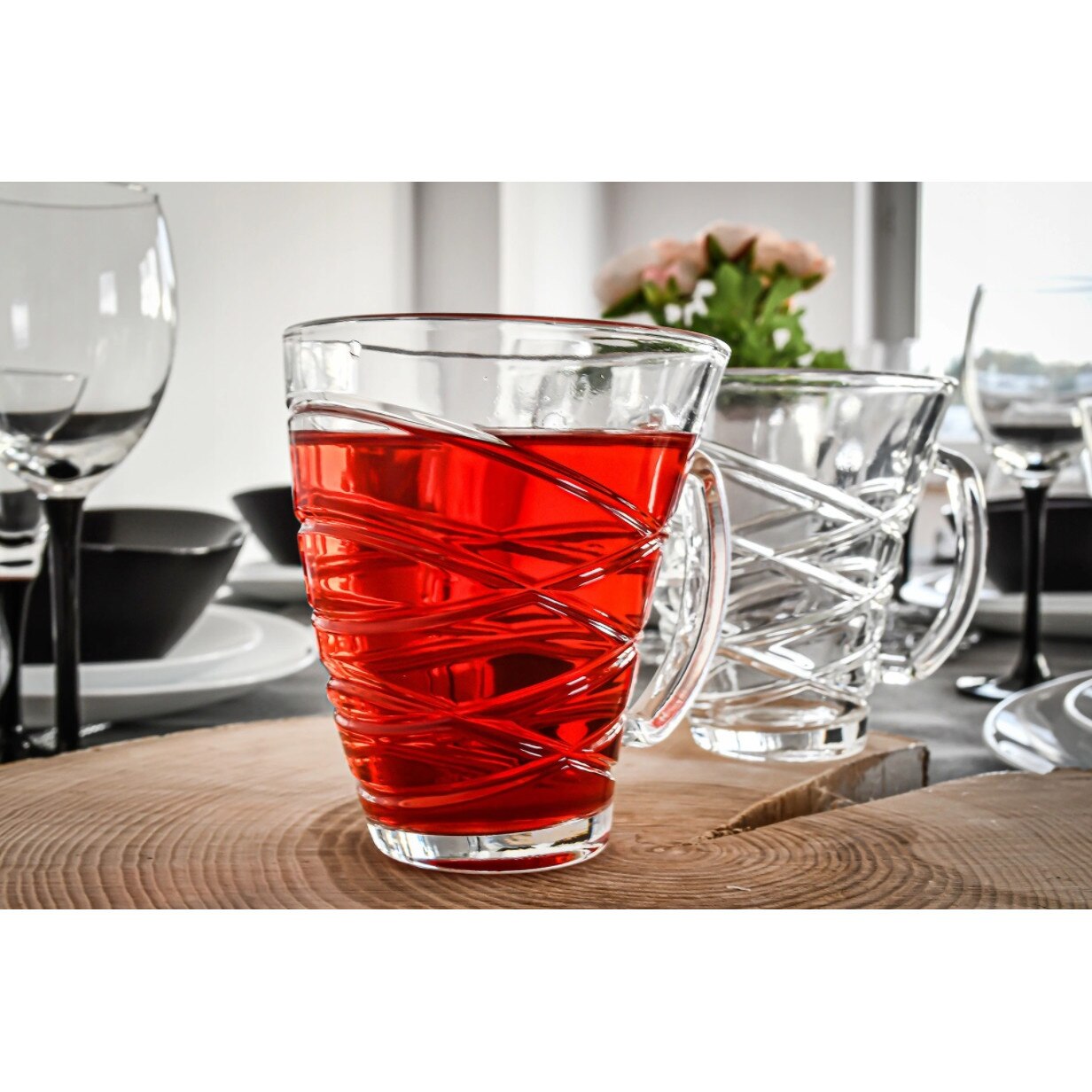 Cana de cafea, Elanor, Luminarc, Sticla, 250 ml, Transparent - eMAG.ro
