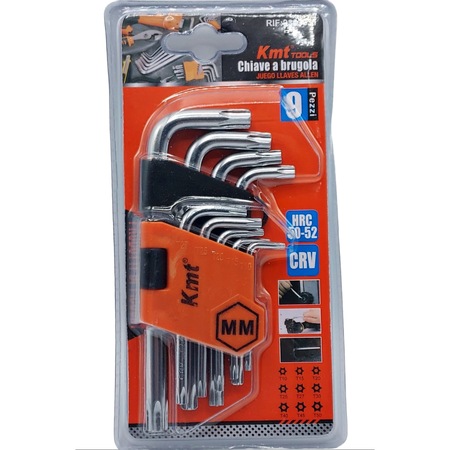 Set De Chei Imbus Torx, Kmt Tools, 9 Buc, Otel Aliat Cr-V, Carcasa De ...