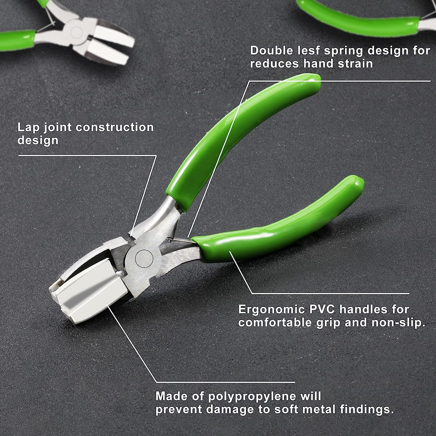 Mini cleste pentru realizarea de bijuterii, Otel, 8.6x13.2CM, Argintiu ...