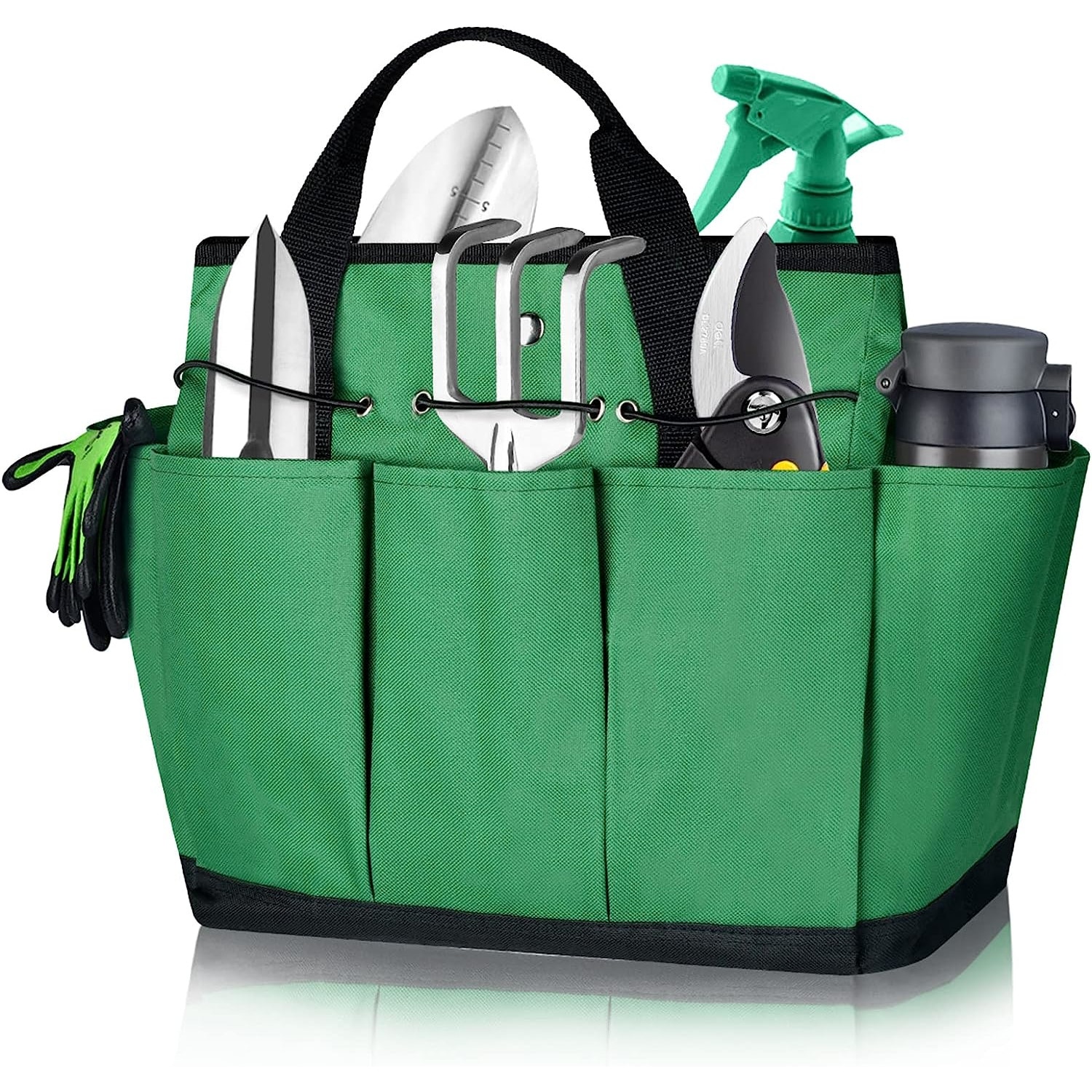 Geanta pentru scule de gradina, Poliester, 34.3x17.2x30.5CM, Verde ...