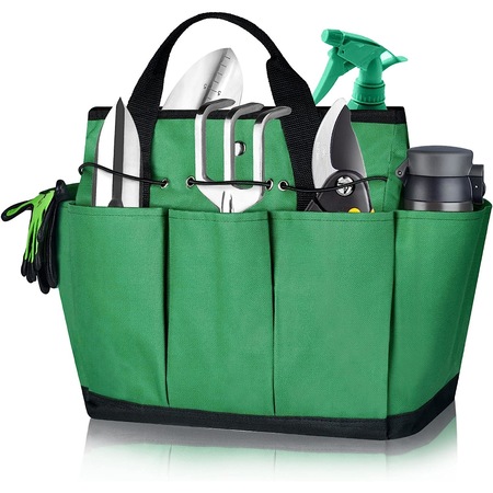 Geanta pentru scule de gradina, Poliester, 34.3x17.2x30.5CM, Verde ...