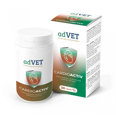 Supliment pentru caini si pisici CardioActiv, adVET, 30 capsule - eMAG.ro