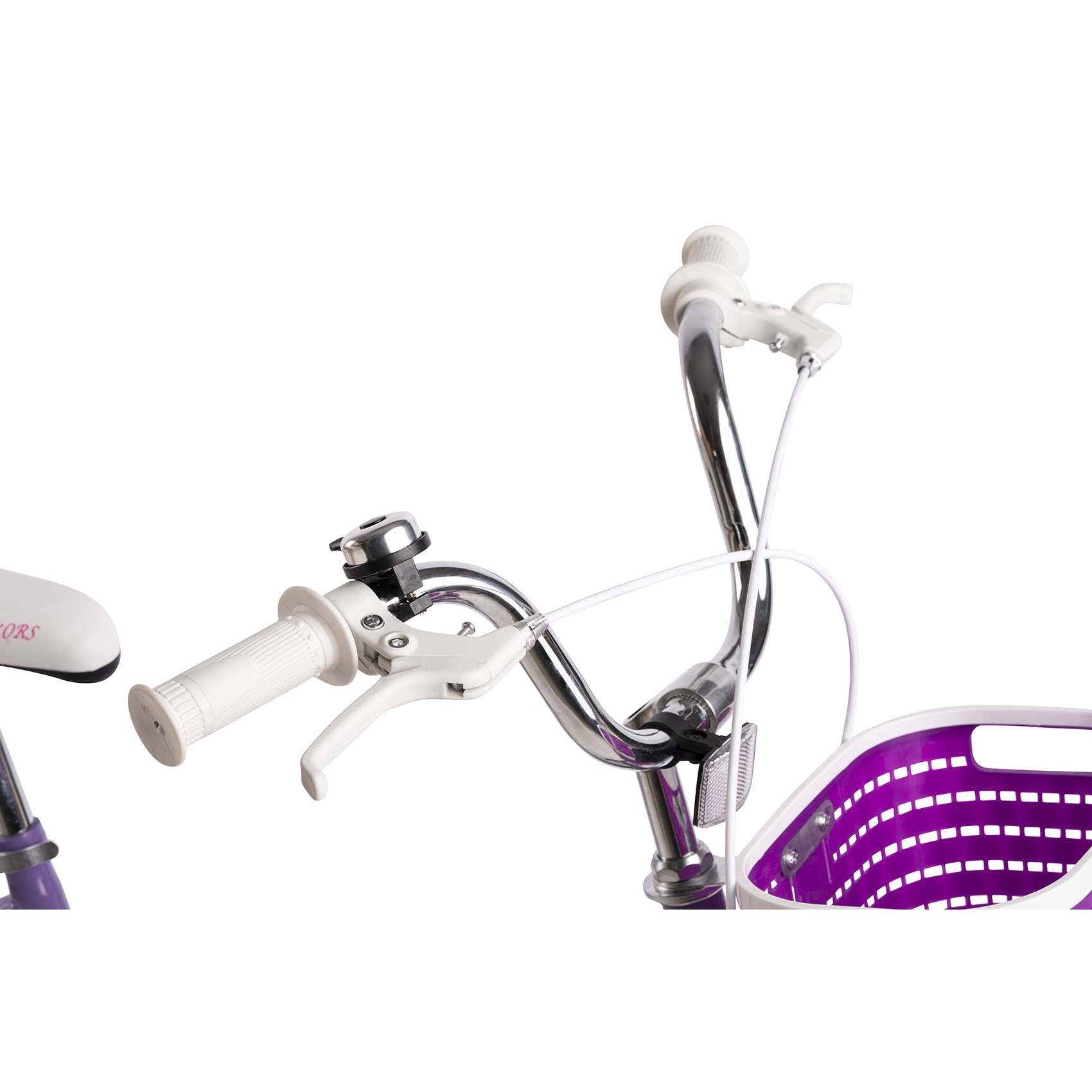 Детски велосипед Velors 20 колела V Brake спирачки Mtb гуми спомагателни колела лилав