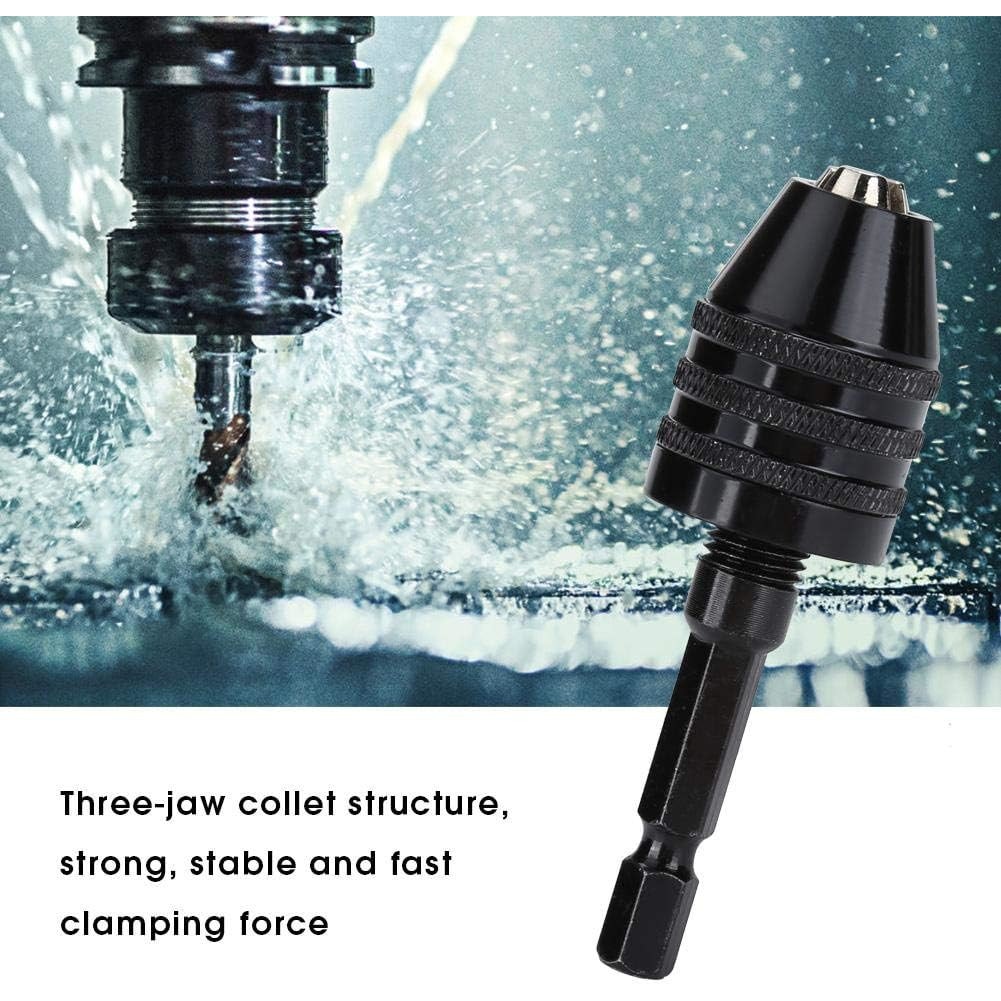 Mandrina hexagonala, Aluminiu/Otel, 40 x 75 x 22 mm, Negru - eMAG.ro