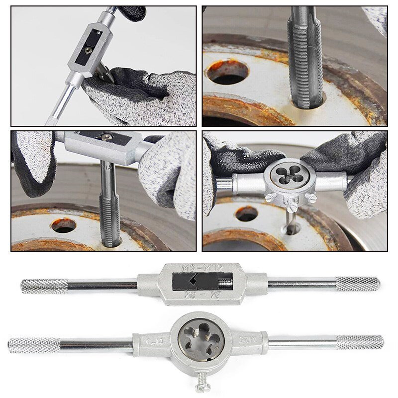 Trusa set filiere si tarozi, M2-M18, 110 piese - eMAG.ro