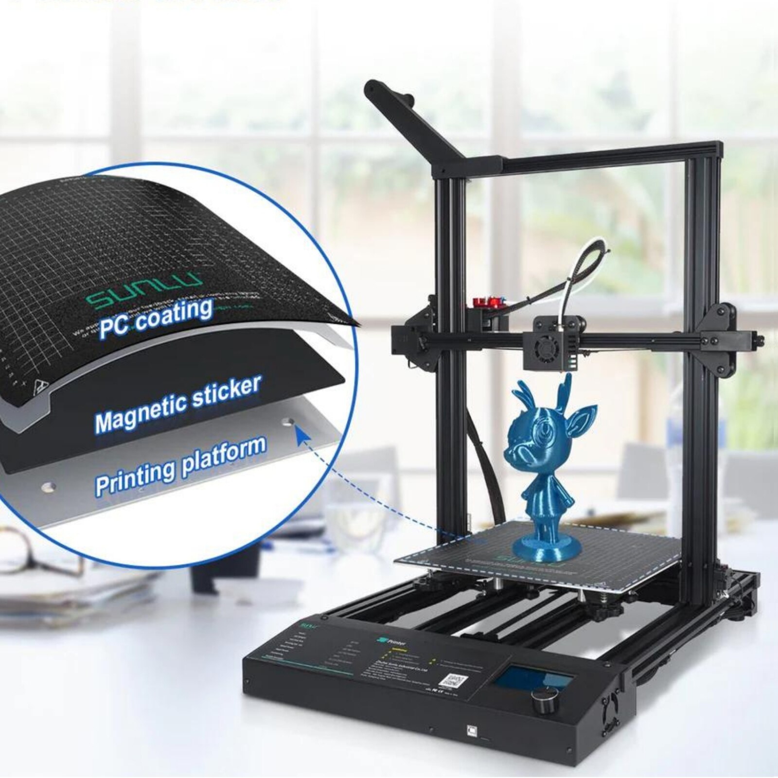 3d принтер S8 Pro Sunlu с печатна повърхност 310x310x400mm - eMAG.bg