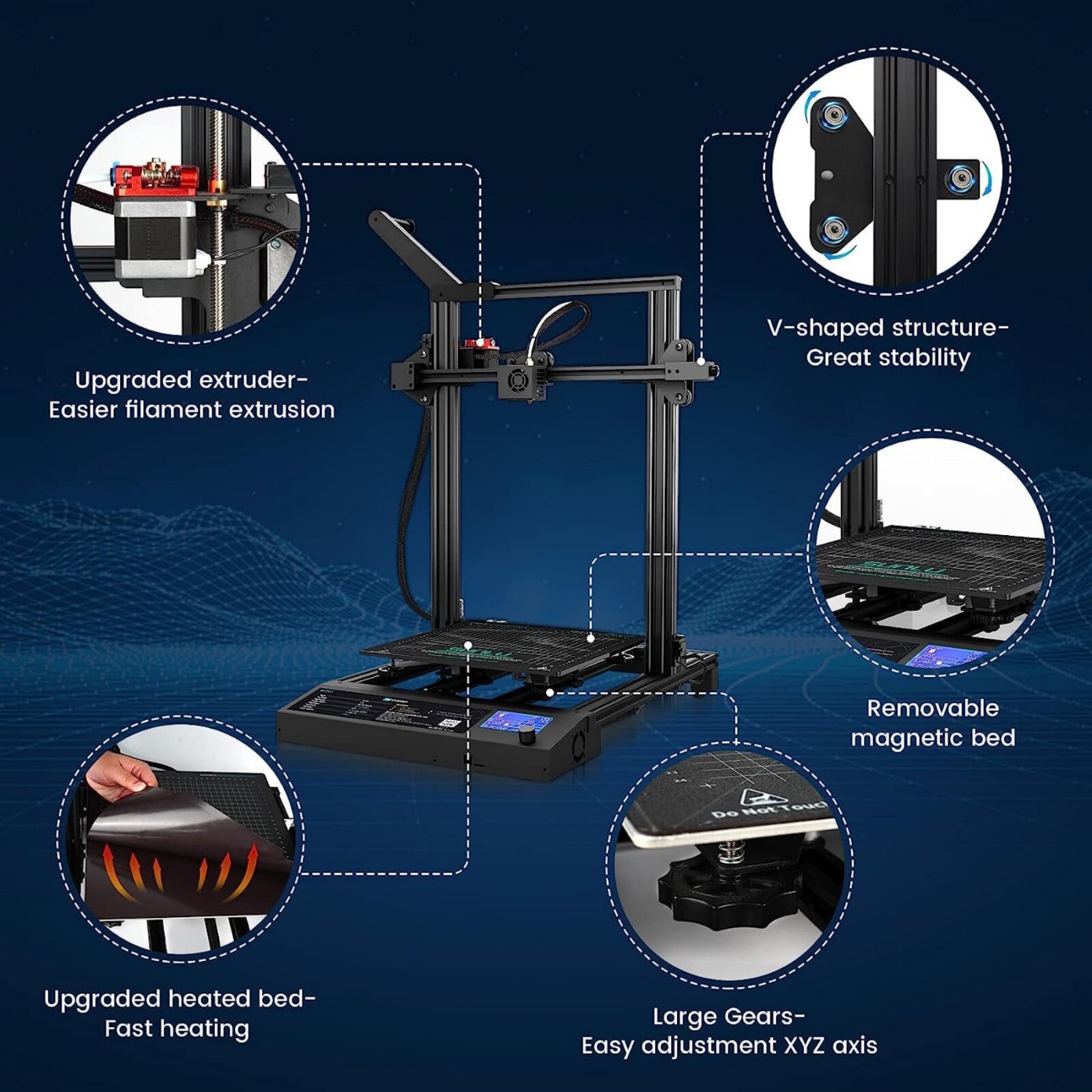 3d принтер S8 Pro Sunlu с печатна повърхност 310x310x400mm - eMAG.bg