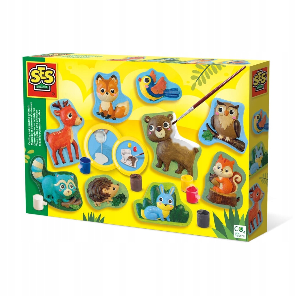 Set ghips pentru confectionarea animalelor, SES Creative, Varsta 5 ...