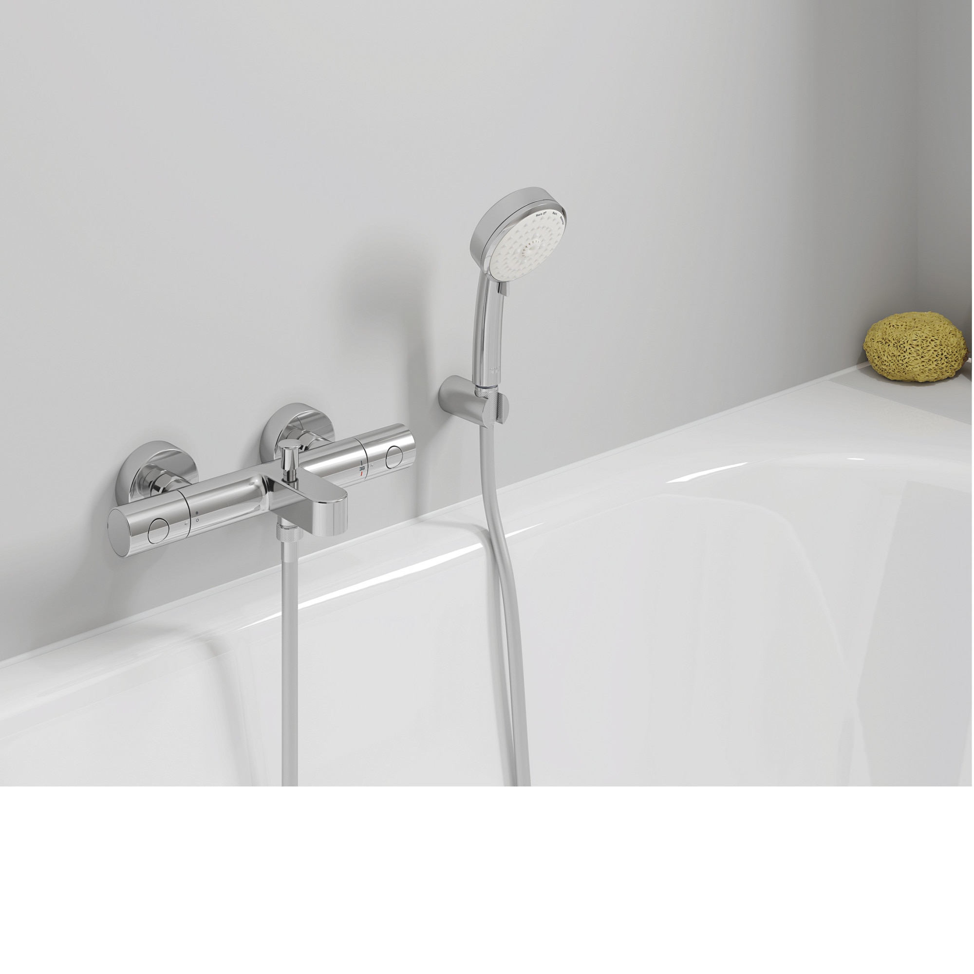Смесител за вана Grohe Grohtherm 800 Cosmopolitan 34766000, 1/2 ...