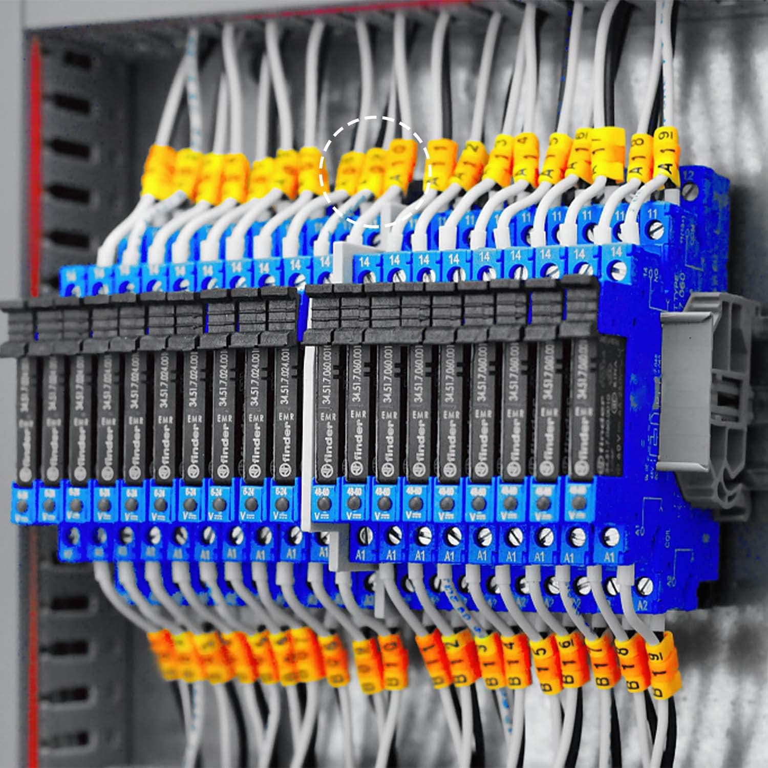 Set 10 role cu etichete pentru cabluri, PVC, Portocaliu/Negru - eMAG.ro