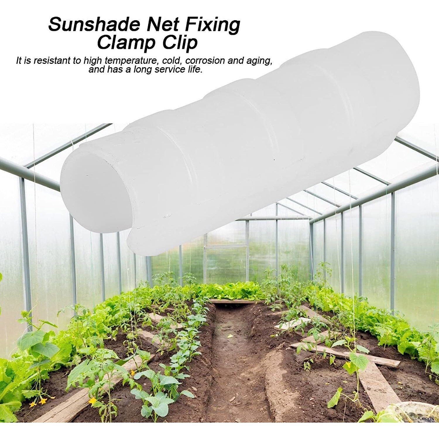 Set 50 cleme, Plastic/Policarbonat, 20 mm, Alb - eMAG.ro