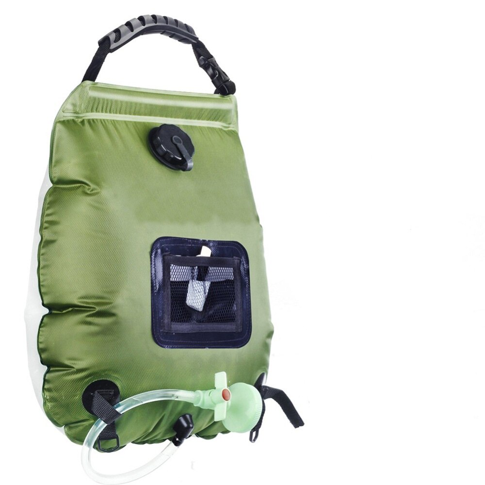 Dus pentru camping, YWX, Solar, Cu termometru, 15L, Verde - eMAG.ro