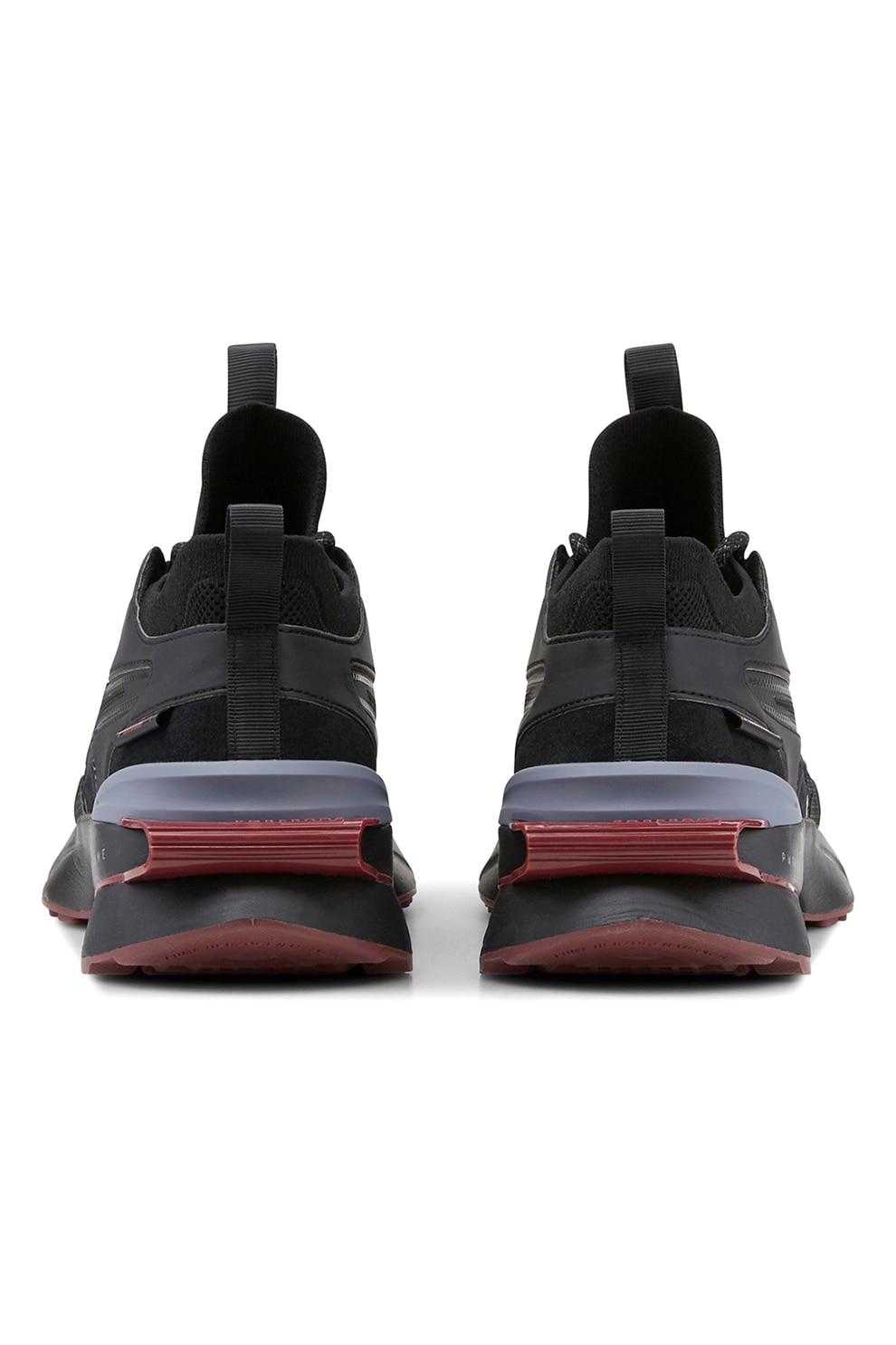 Puma, Pantofi sport Pwrframe OP-1, Visiniu, Negru, Albastru prafuit, 9. ...