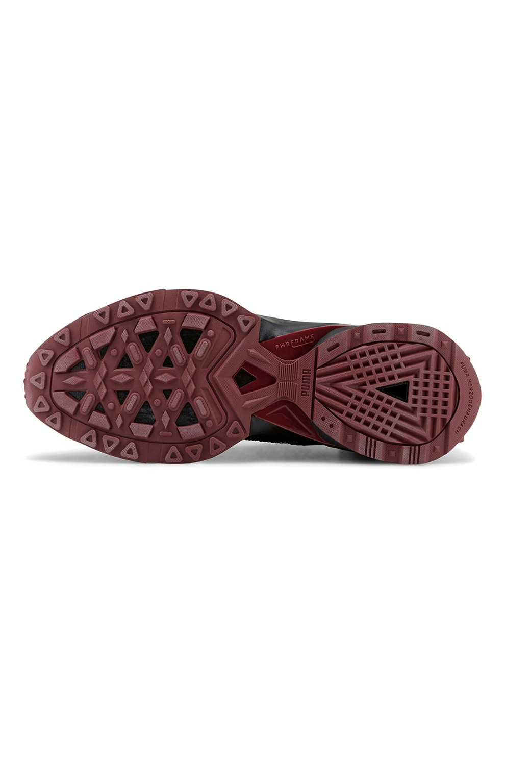 Puma, Pantofi sport Pwrframe OP-1, Visiniu, Negru, Albastru prafuit, 9. ...