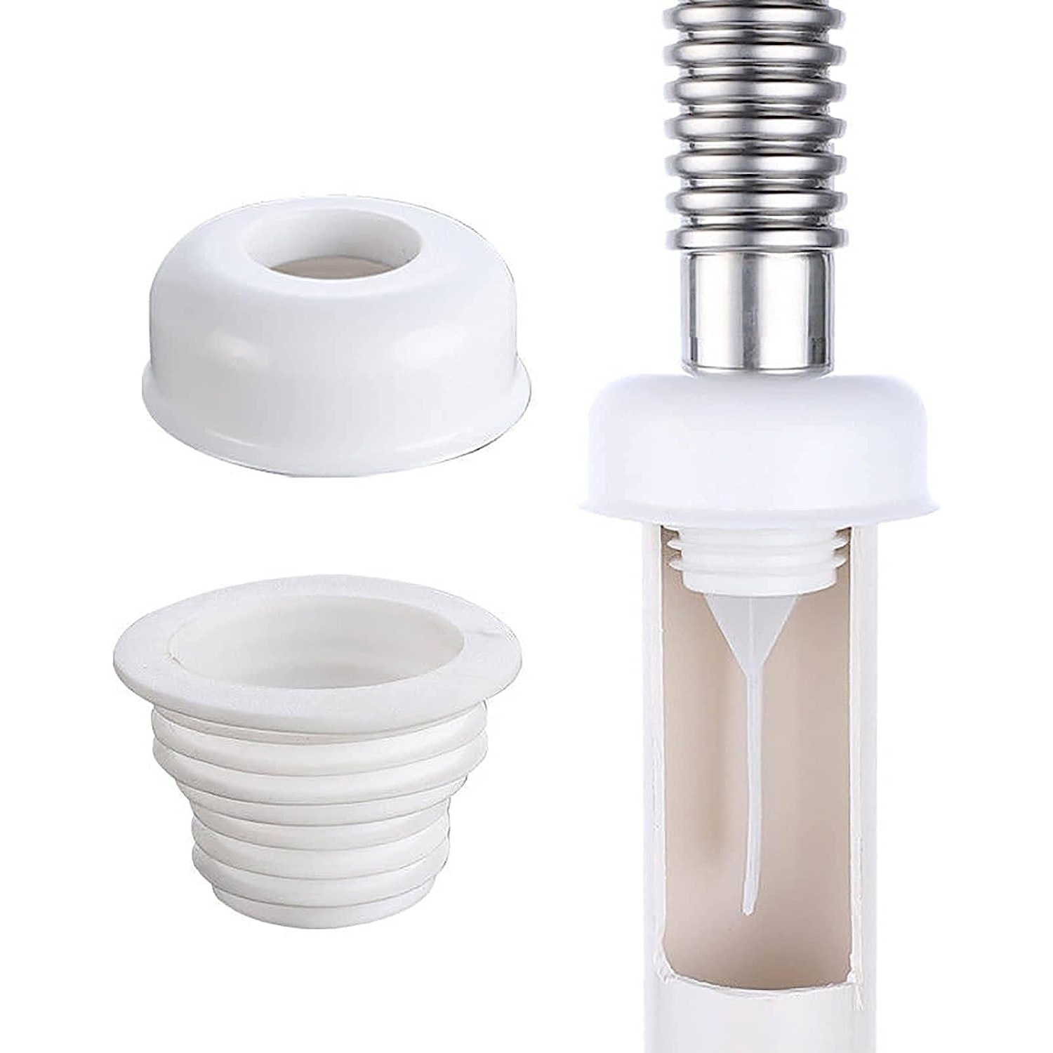 Dop de etansare pentru teava de scurgere, Silicon, Alb - eMAG.ro