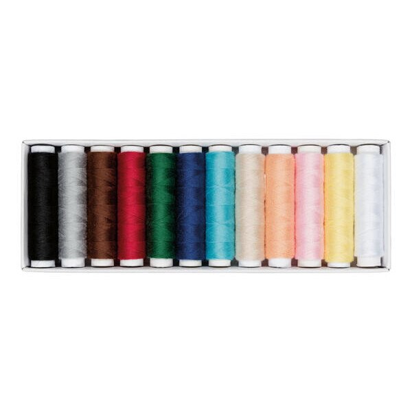 Set papiote cu ata, grosime ata 40/2, 12 bucati, 50m lungime ...