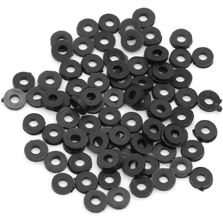 Set 500 salbe distantier, Metal, Diverse marimi, Negru - eMAG.ro