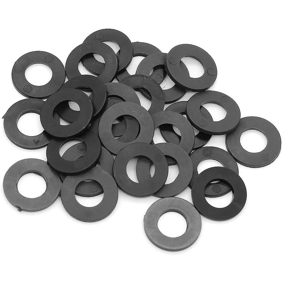 Set 500 salbe distantier, Metal, Diverse marimi, Negru - eMAG.ro