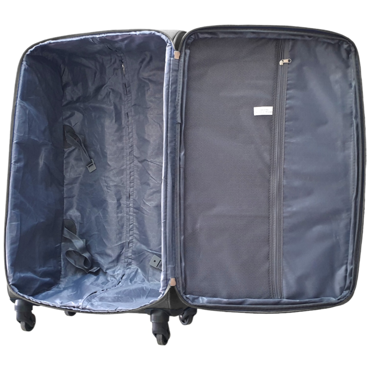 Set 3 valize troler material textil, 4 roti, gri, 3 dimensiuni, TRC35 ...