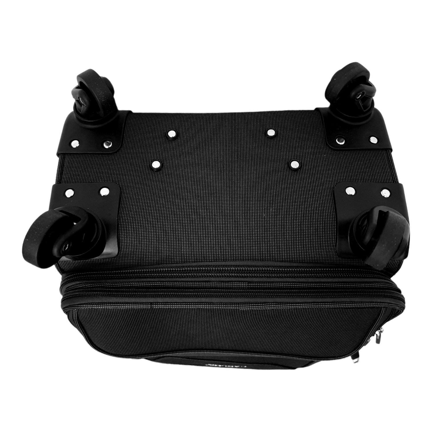 Valiza troler material textil, 4 roti, negru, mic, 50x37x25 cm, TRC05 ...