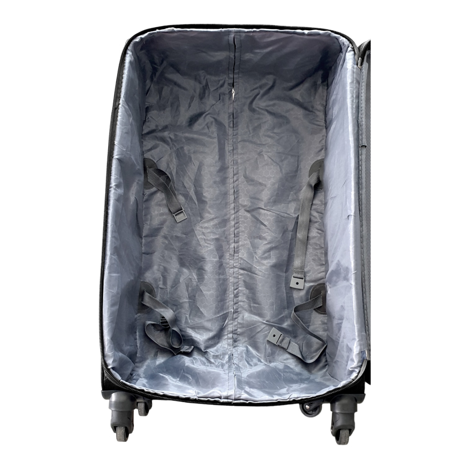 Valiza troler material textil, 4 roti, negru, mic, 50x37x25 cm, TRC05 ...