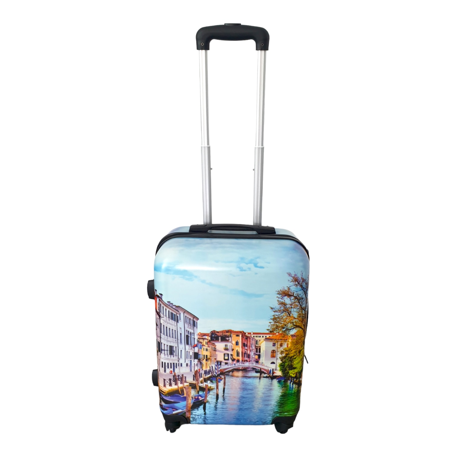 Valiza troler policarbonat PC, Venetia, 4 roti, mediu, 55x40x25 cm ...