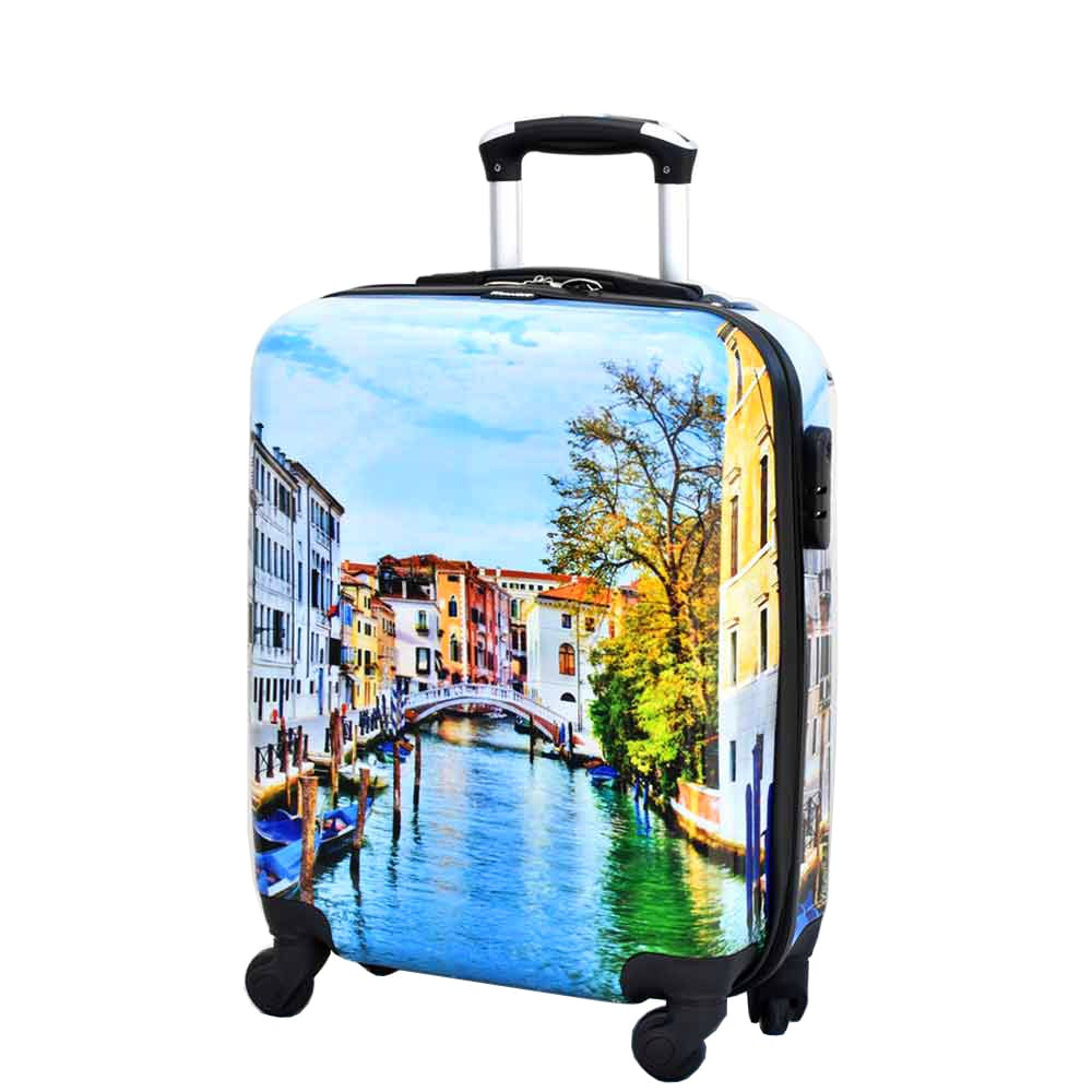 Valiza troler policarbonat PC, Venetia, 4 roti, mic, 50x35x20 cm, TRC44 ...