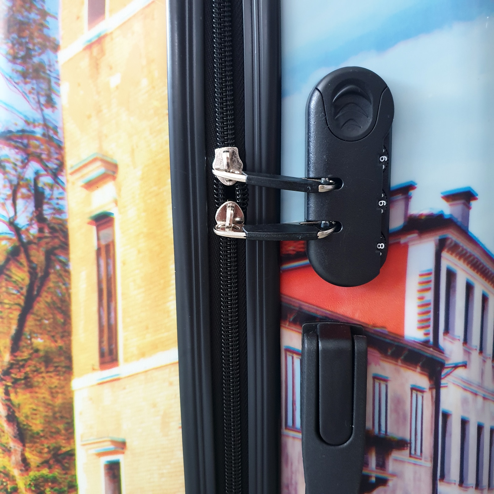 Set 3 valize troler policarbonat PC, 4 roti, Venetia, 3 dimensiuni ...