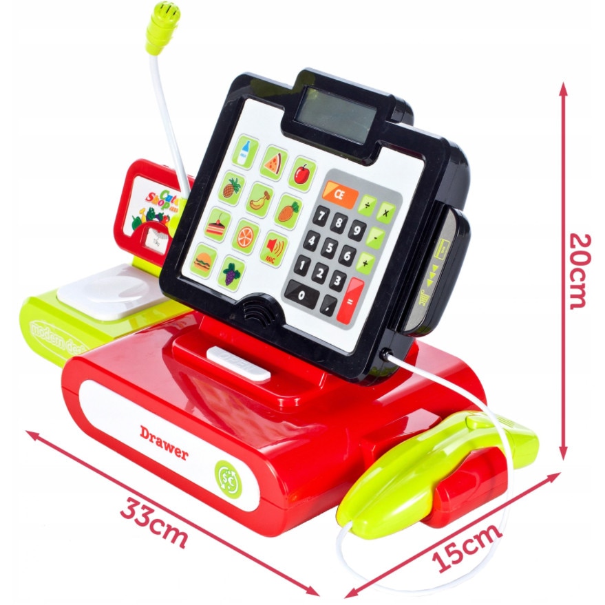 Set joc supermarket cu casa de marcat, MalPlay, Plastic, 33 x 15 x 20 ...