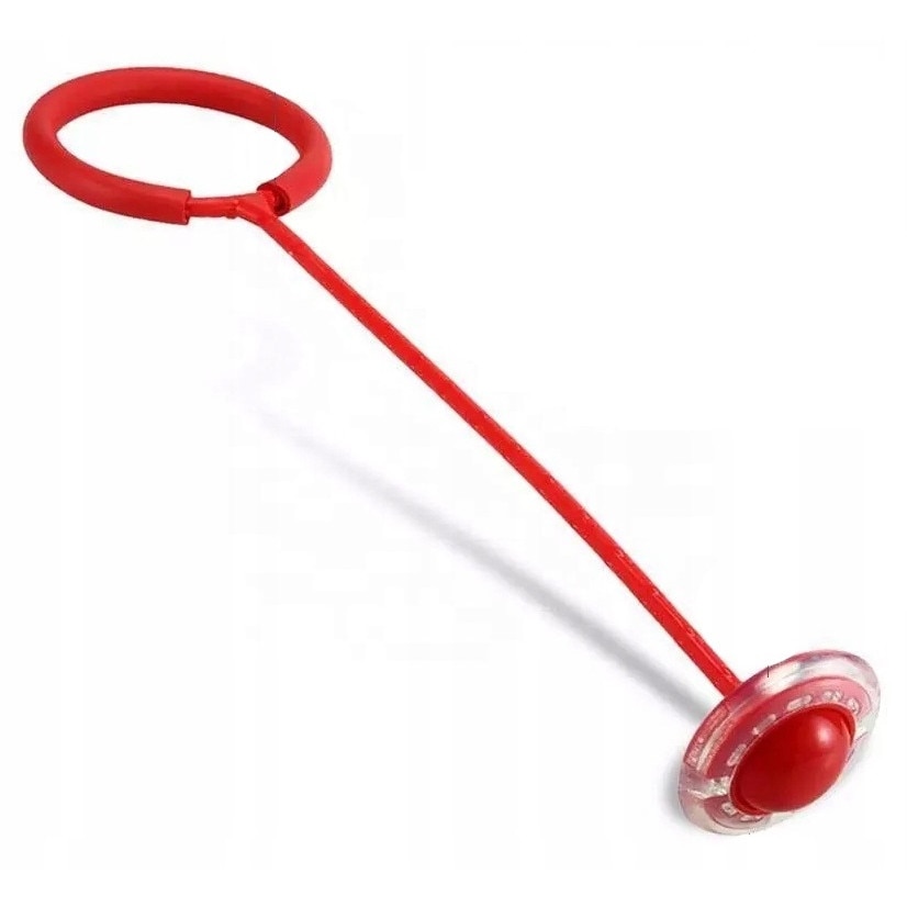 Coarda de sarit pentru copii Skip Ball cu LED, 65 cm, Rosu, 3+ - eMAG.ro