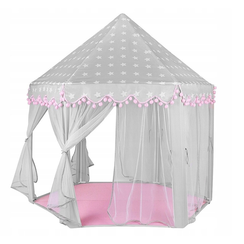 Cort pentru copii, Stator, Alb/Roz - eMAG.ro