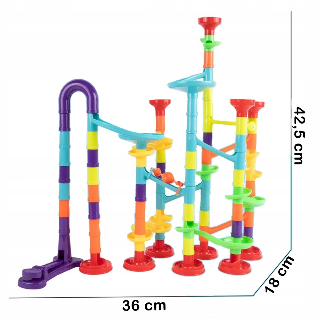 Joc interactiv pentru copii, Marble Run, 113 piese, Plastic, +3ani ...