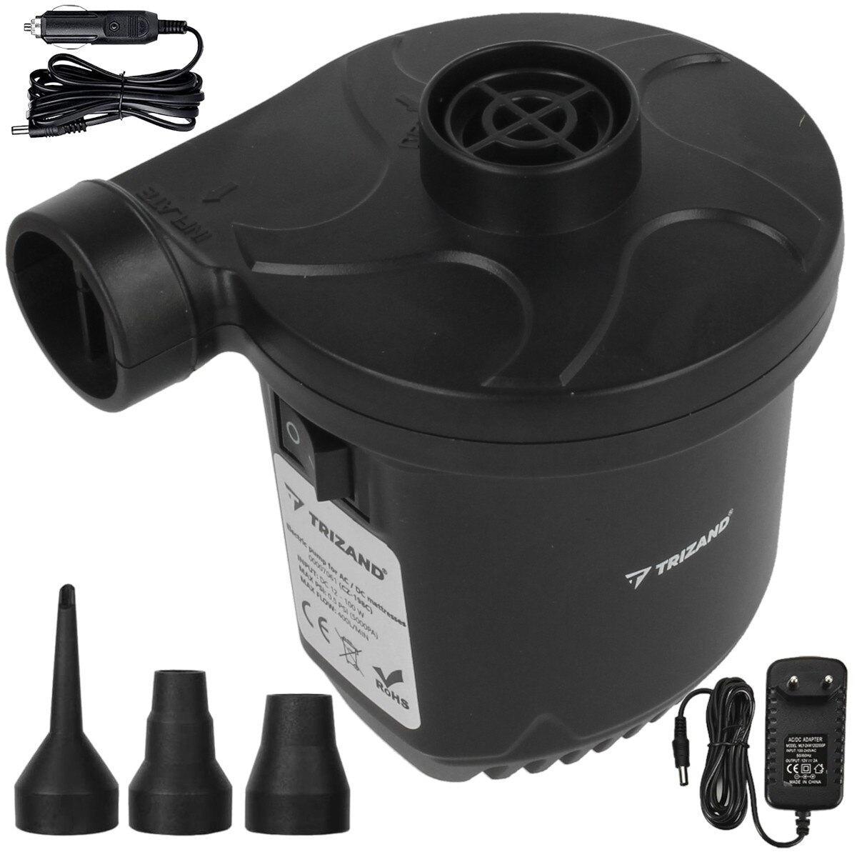 Pompa electrica, 12V/230V, Negru - eMAG.ro