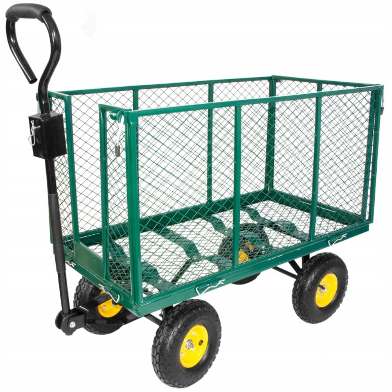 Carucior de gradina, Stator, 96x49x50 cm, Verde - eMAG.ro