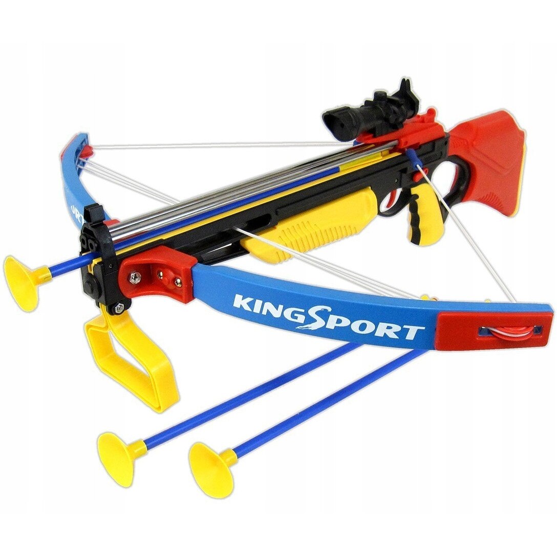 Set arc cu 3 sageti, King Sport, ABS/Metal, 67x66x24 cm, +6 ani ...
