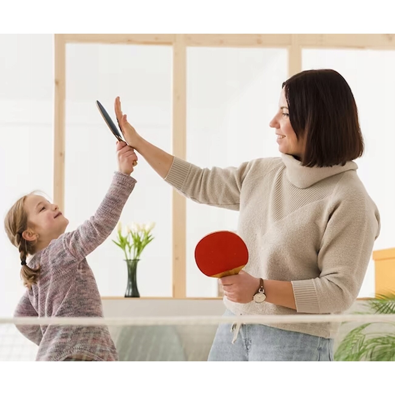 Set ping pong, STATOR, Lemn, Multicolor - eMAG.ro