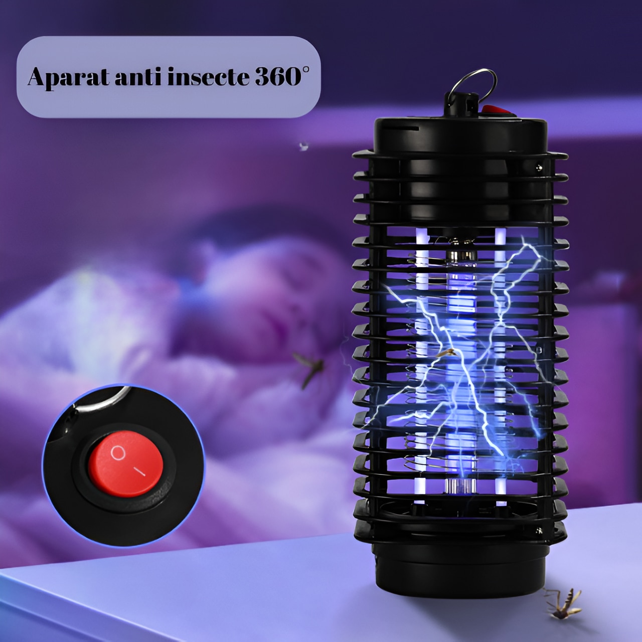 Aparat anti insecte, anti tantari, pentru suprafata 20 mp, montaj pe ...