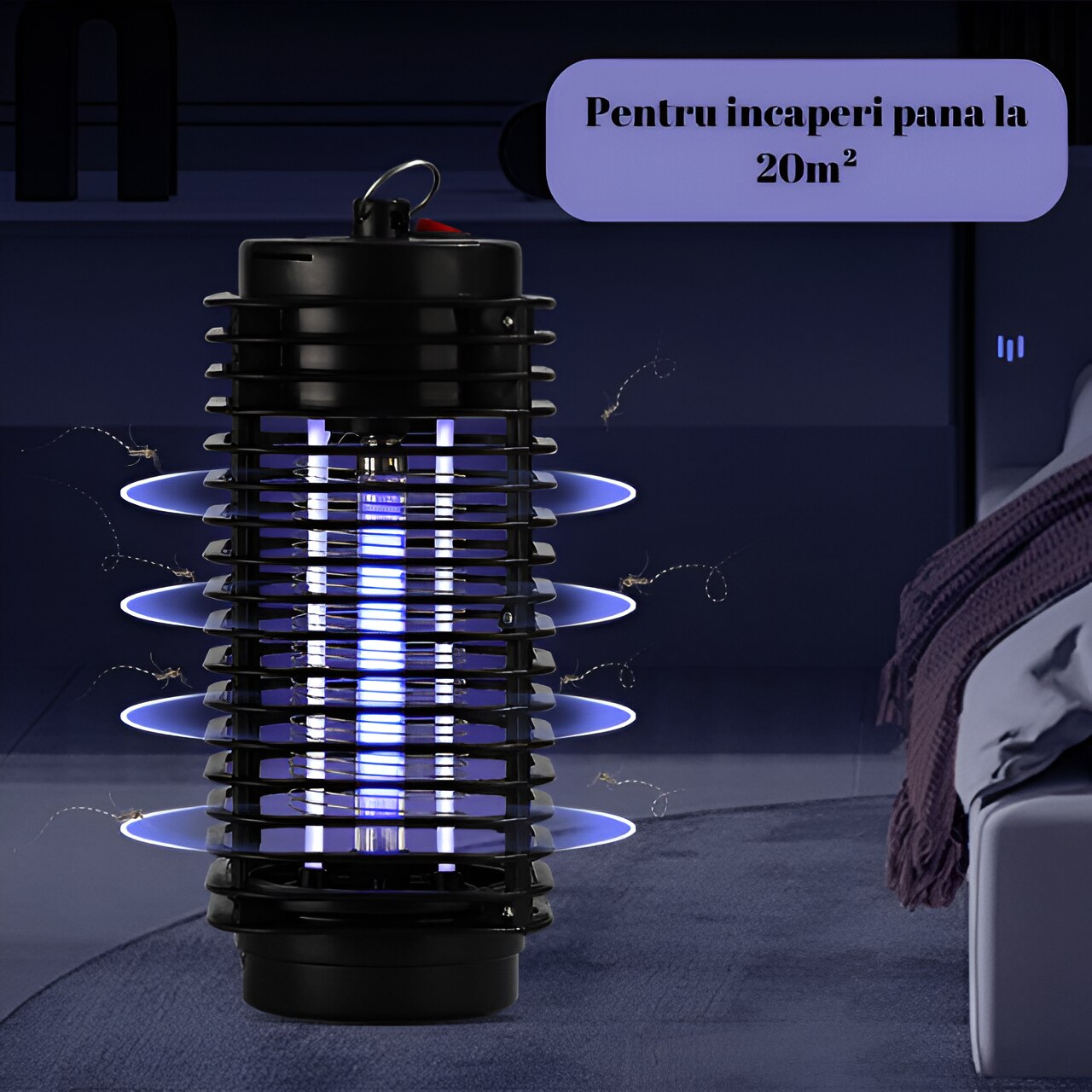 Aparat anti insecte, anti tantari, pentru suprafata 20 mp, montaj pe ...