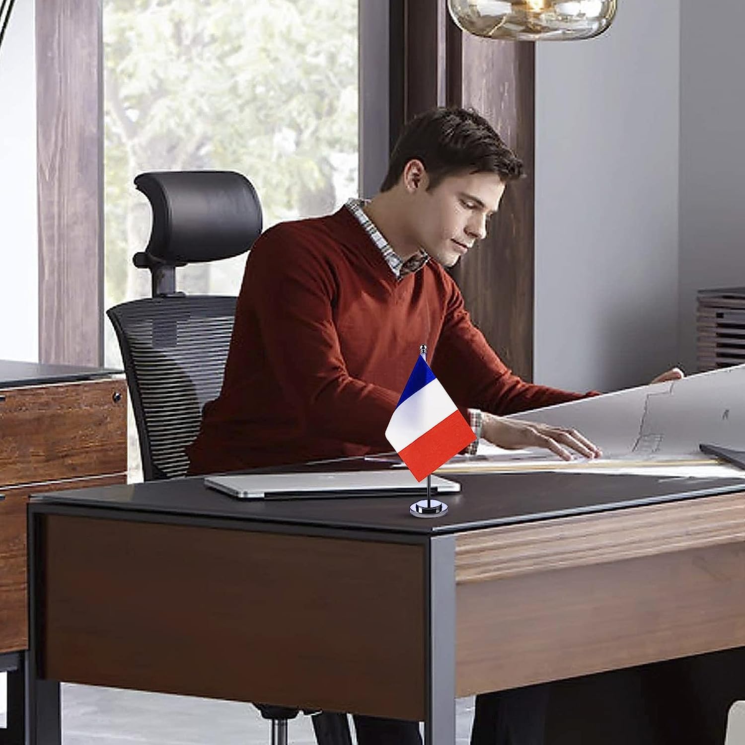 Steag decorativ, Textil, Model Franta, Multicolor - eMAG.ro