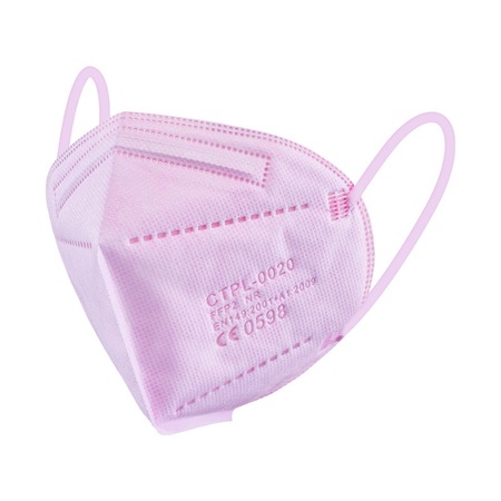Set 20 masti de protectie cu 5 straturi, FFP2/KN95, Roz - eMAG.ro