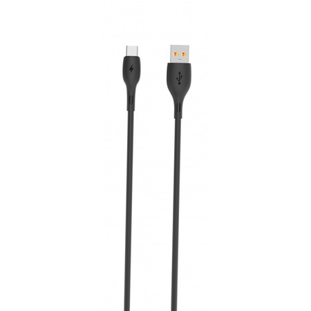 Cablu USB, SkyDolphin, Silicon, USBC, 2,4 A, 1 m, Negru - eMAG.ro