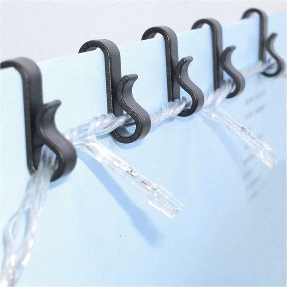 Set 50 carlige, Plastic, Negru - eMAG.ro